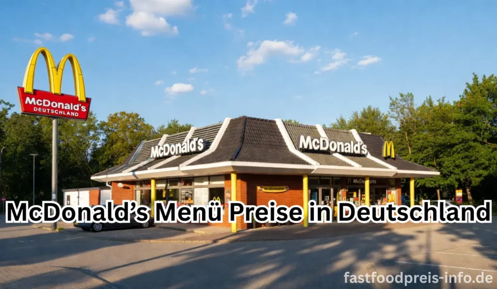 McDonald’s Menü Preise 2026 in Deutschland: Aktuelle Übersicht